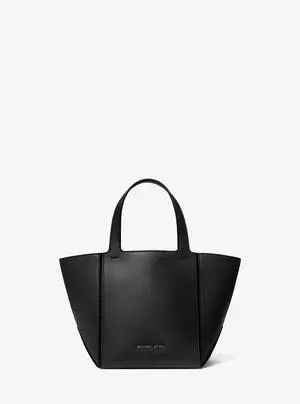 Michael Kors Jordi Leather Tote Bag - Black