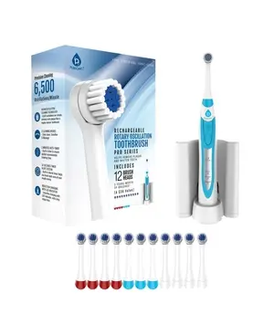 PURSONIC Rechargeable Electric Rotary Oscillation Toothbrush Pro Series - White