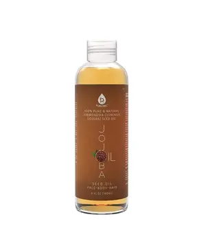 PURSONIC 100% Pure & Natural Golden Jojoba Oil 6 Oz - Medium Brown