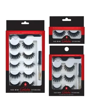 PURSONIC Faux Mink Style False Eyelashes Extensions