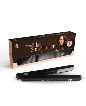 PURSONIC Usb Rechargeable Cordless Hair Straightener - Dark Brown