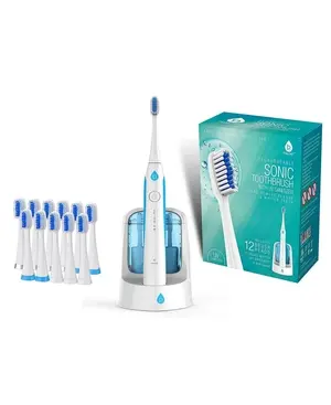 PURSONIC Electric Smart Series Rechargeable Toothbrush With Uv Sanitizing Function - White