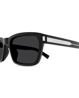 Saint Laurent Mid Naked Wire Core Squared Sunglasses, 57mm