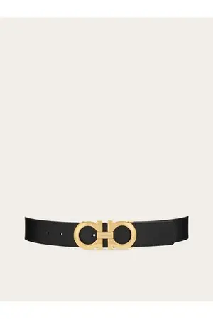 FERRAGAMO FERRAGAMO Reversible Gancini Belt Gold