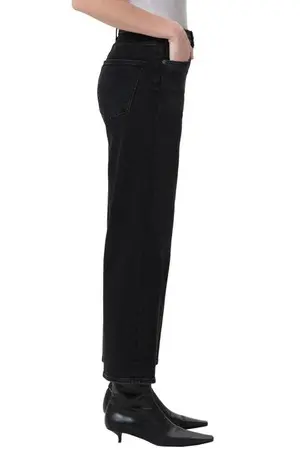 AGOLDE Ren High-waist Wide-leg Jeans - Hush