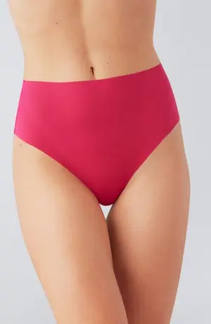 Wacoal B.bare High Waist Thong - Cerise