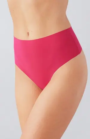 Wacoal B.bare High Waist Thong - Cerise
