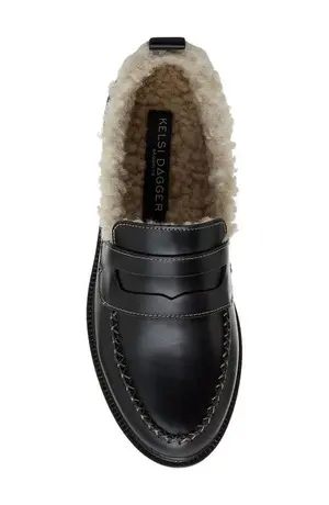 KELSI DAGGER BROOKLYN Lens Faux Shearling Lined Loafer