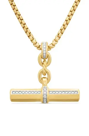 David Yurman Link Lexington Diamond Pendant