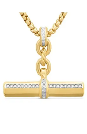 David Yurman Link Lexington Diamond Pendant