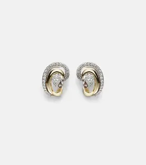 Yeprem 18kt Yellow And White Diamond Earrings - Gold