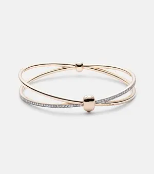 Pomellato Together 18kt Rose Gold Bangle With Diamonds - Pink