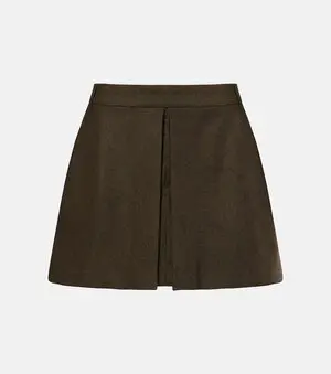 Ami Flannel Mini Skirt