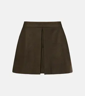 AMI Paris Flannel Mini Skirt
