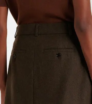 AMI Paris Flannel Mini Skirt