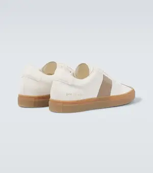 COMMON PROJECTS Tennis Suede-trimmed Leather Sneakers