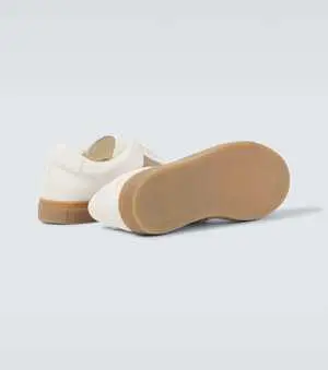 COMMON PROJECTS Tennis Suede-trimmed Leather Sneakers