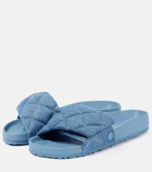 BIRKENSTOCK Sylt Quilted Denim Slides
