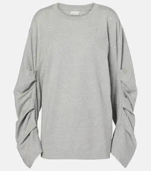 Dries Van Noten Oversized Cotton Jersey Top
