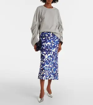 Dries Van Noten Oversized Cotton Jersey Top