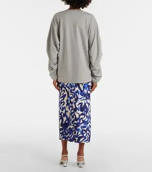 Dries Van Noten Oversized Cotton Jersey Top