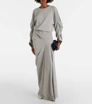 Dries Van Noten Oversized Cotton Jersey Top