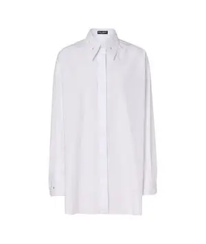 Dolce & Gabbana Embroidered Cotton Poplin Shirt