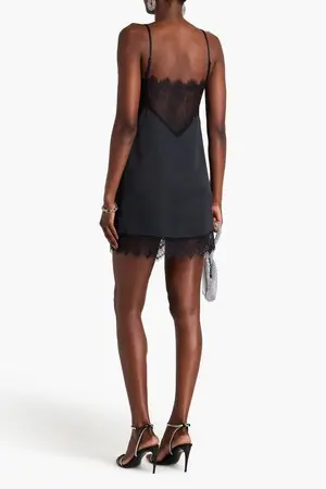 Simkhai Lucia Satin Mini Slip Dress
