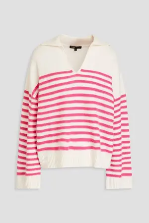 Maje Striped Cashmere Sweater