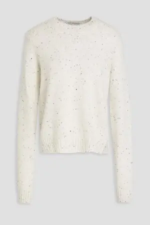 Autumn Cashmere Donegal Cable-knit Cashmere Sweater - Ecru