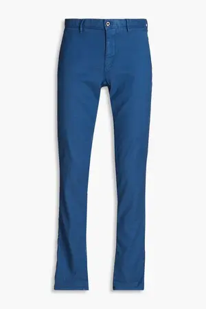 SLOWEAR Incotex Slimfit Linenblend Chinos Blue