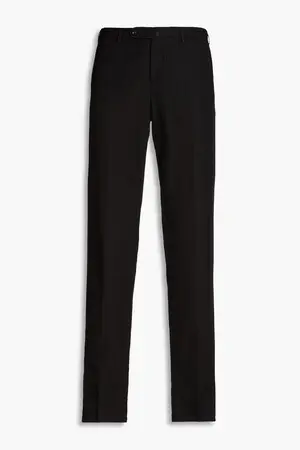 SLOWEAR Incotex Slimfit Linen And Cottonblend Chinos - Black