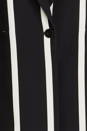 Alice + Olivia Skye Striped Crepe Blazer