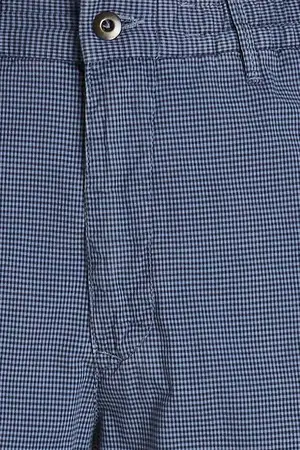 SLOWEAR Incotex Slimfit Gingham Cottonblend Chinos