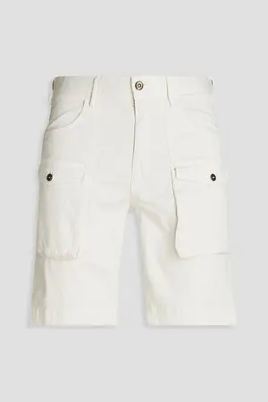 SLOWEAR Incotex Cotton-blend Twill Cargo Shorts - Off-white