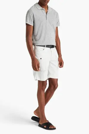 SLOWEAR Incotex Cotton-blend Twill Cargo Shorts - Off-white