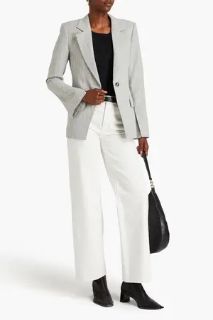 Derek Lam 10 Crosby Pinstriped Wool-blend Blazer