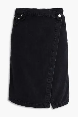 Derek Lam 10 Crosby Denim Wrap Skirt
