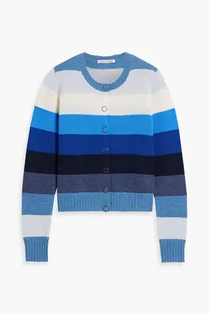 Autumn Cashmere Striped Cashmere Cardigan