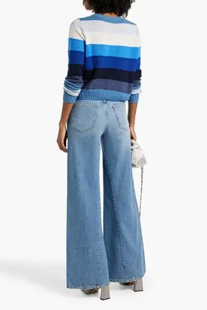 Autumn Cashmere Striped Cashmere Cardigan