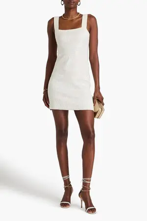 Simkhai Jayde Bead-embellished Knit Mini Dress