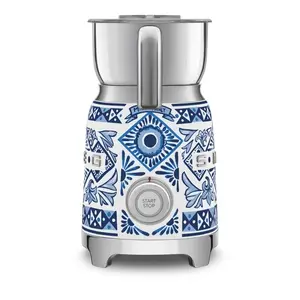 SMEG Dolce & Gabbana 50's Retro Style Aesthetic Blu Mediterraneo Milk Frother - Blue