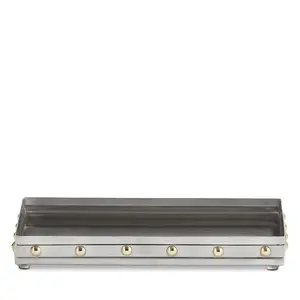 ROSELLI Rivets Amenity Tray - Silver
