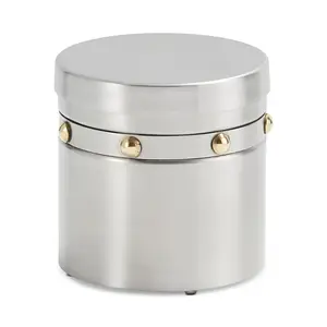 ROSELLI Rivets Canister - Silver