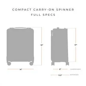 Briggs & Riley Baseline Compact 19" Carry-on Expandable Spinner - Black