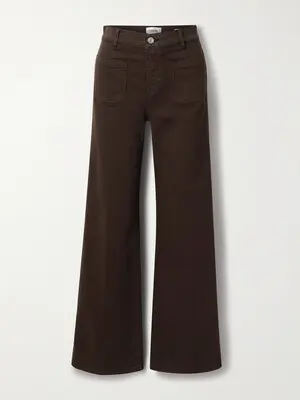 FRAME Le Slim Palazzo High-rise Wide-leg Jeans