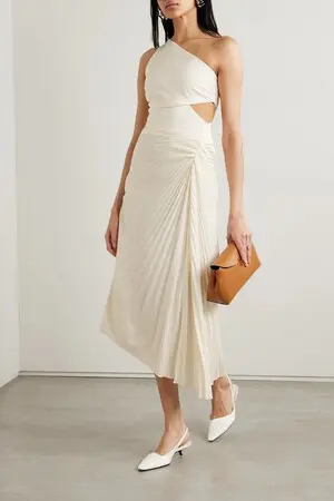 A.L.C. Dahlia One-shoulder Crepe Maxi Dress