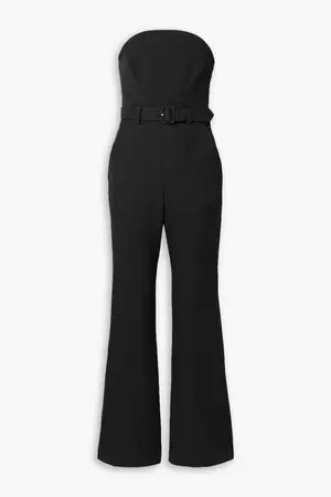 A.L.C. Kate Strapless Belted Twill Jumpsuit