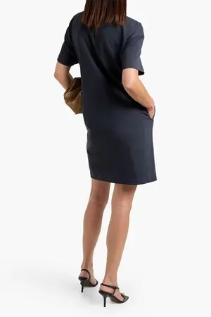 Brunello Cucinelli Bead-embellished French Cotton-blend Terry Dress