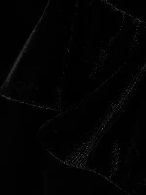 Alessandra Rich Strapless Bow-detailed Velvet Jumpsuit